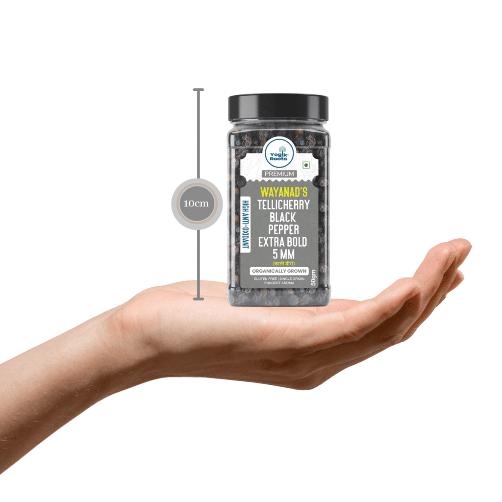 Wayanad’s Tellicherry Black Pepper Extra Bold(5MM) - Yogik Roots